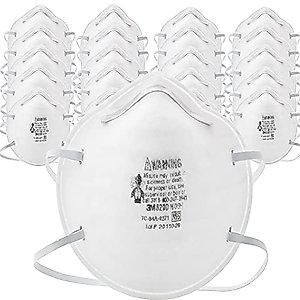 3M Personal Protective Equipment 50051131070238 8200 N95 Disposable Particulate Respirator, 20/Dispenser (Pack of 20)