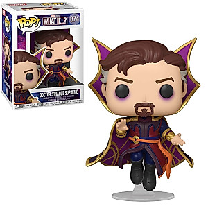 POP Marvel: What If - Doctor Strange Supreme Funko Pop Vinyl Figure (Bundled with Compatible Pop Box Protector Case), Multicolor, 3.75 inches