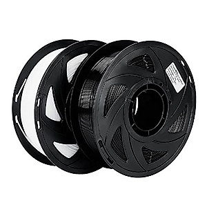 3D Printer Consumables 1.75mm Good Accuracy Standard Size Filament Perfect for DIY (White)