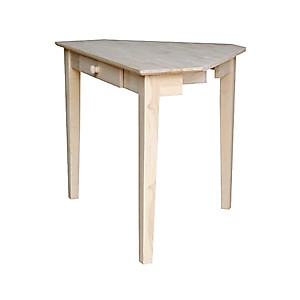 IC International Concepts Corner Computer Desk, Unfinished