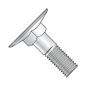 3/8-16 X 1 1/2" Elevator Bolt/Steel/Zinc/Fully Threaded (Quantity: 50 pcs)