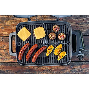 Nexgrill 1-Burner Portable Propane Gas Grill, 10,000BTUs, Perfect for Camping, Outdoor Cooking, Outdoor Kitchen, Patio, Garden, Premium Build and Style, Dark Grey & Black