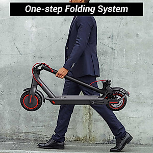 RIDWIND Electric Scooter Adults, 500W Peak Motor, 20 Miles Range, 15.5Mph eScooter, 8.5" Tires, Dual Braking System, Portable Folding Commuting Scooter Electric for Adults Teens with APP Control