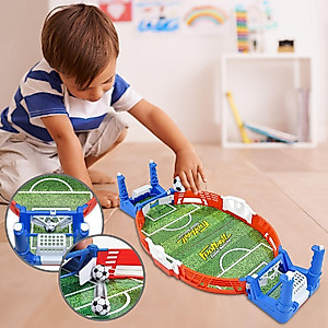 Fooseballs Table Mini Tabletop Soccer Game Tables Foosball Table for Kids Competition Sports Games Mini Football Board Match Game kit LANNAO