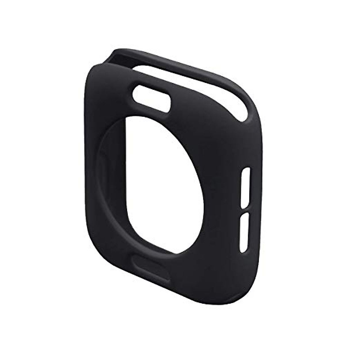 Hontao Ultra Thin Soft TPU Shockproof Bumper Case for iWatch Apple Watch Series SE 6/5/4 Black 44mm