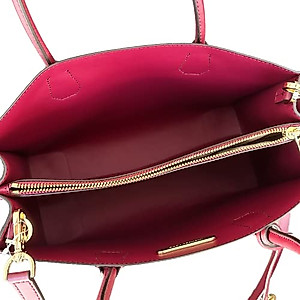 Michael Kors Mercer Large Convertible Tote Crossbody Mulberry MK Signature