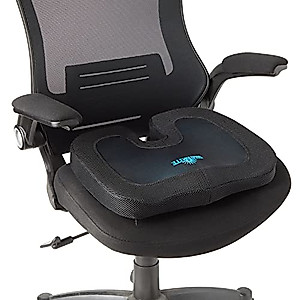 WellBrite Gel Foam Ergonomic Seat Cushion for Office Chair and Back Comfort (17 x 13.5 x 2.5 in)