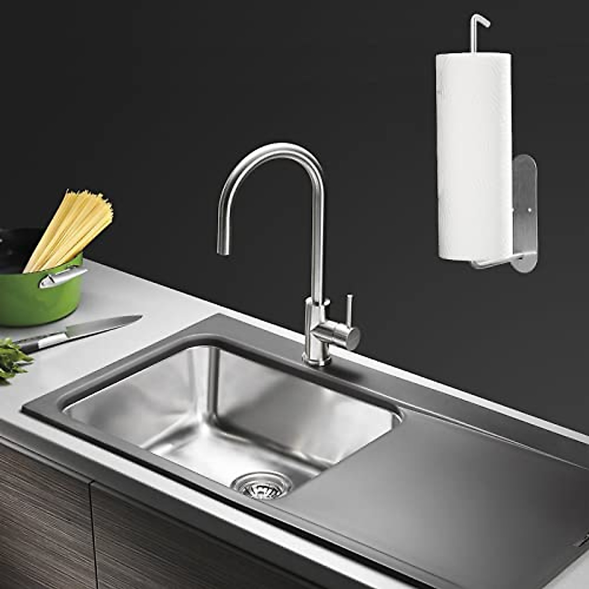 Emblshnt Under Counter Paper Towel Holder Wall Mount Paper Towel Holder, Hanging Paper Towel Holder Under Cabinet Paper Towel Holder, Wall Paper Towel Holder Wall Mounted, Paper Towel Holders