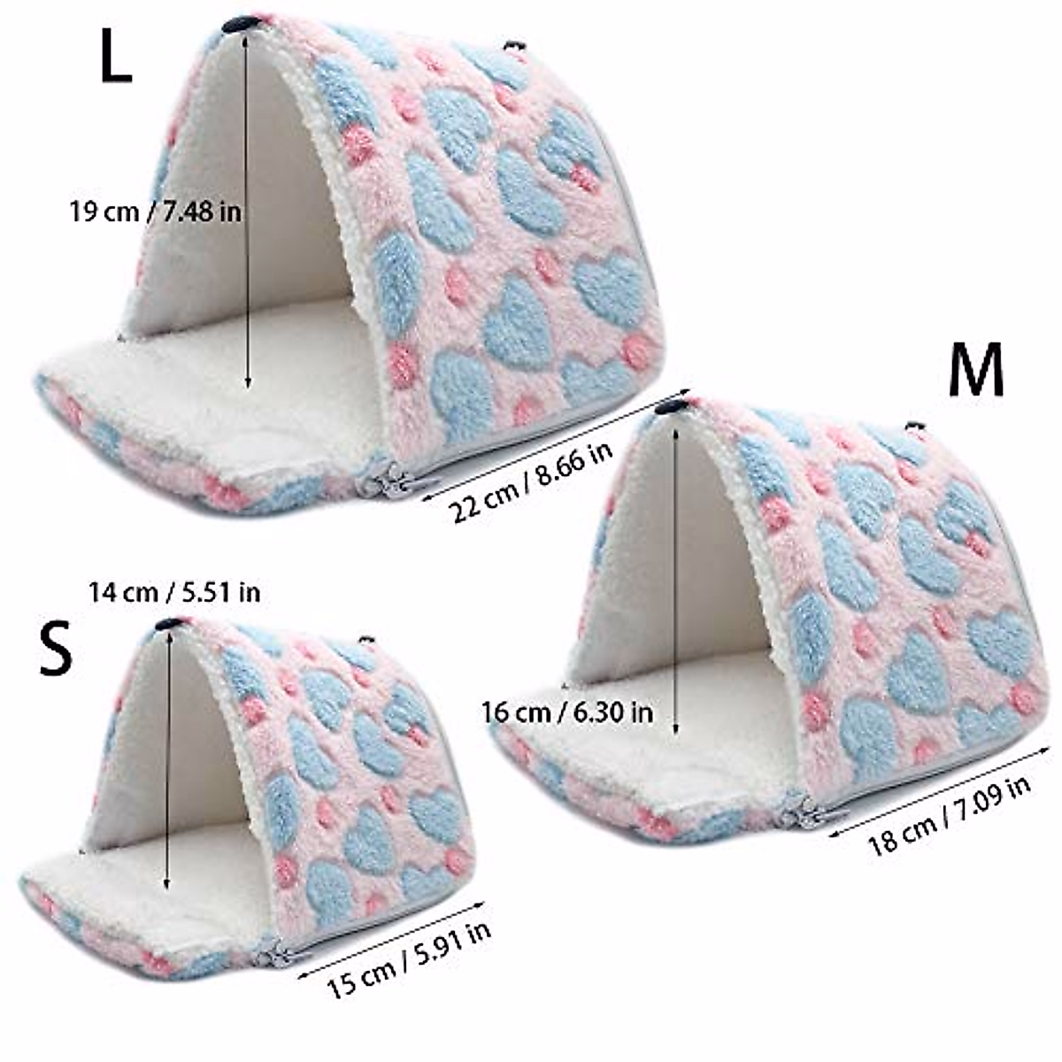 LeerKing Rat Hammock Bed Ferret Rodent Hammock Bed Hideout Cage Accessories Toy Bed for Guinea Pig Chinchilla Hedgehog Sugar Glider