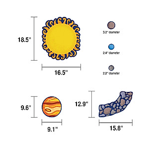 Carson Dellosa – Solar System Bulletin Board Set, Classroom Décor, 32 Pieces