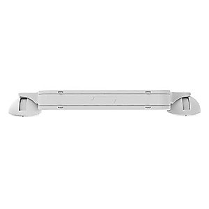 HUBBELL CCR, Remote Compatible Combination Outdoor Emergency Light and Red Letter Exit Sign, with 120/277VAC, 60Hz Input, 2 Fully Adjustable LED Lamps, 18 in x 2 in x 8.2 in, White