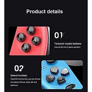 Kajiali Handheld Game Console 5.1 Inch Large Screen Retro Game Console Built-in 1000+ Games Support HD TV Output Video Game Consoles Support TF Card Game Console Birthday Gifts for Kids Adults