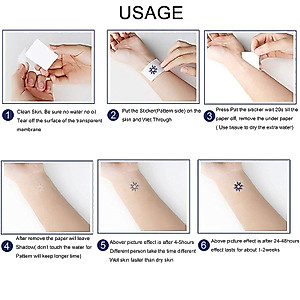 Dopetattoo 6 Sheets Temporary Tattoo Dragonfly Tattoo Fake Tattoos Neck Arm Chest for Women Men Adults