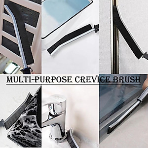9 Pcs Hard Bristle Crevice Cleaning Brushes for Household Use, Gap Cleaning Brush Multifunctional Small Corner Cleaning Brush Set Tool for Groove Window Tracks Bathroom Kitchen