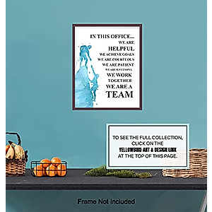Motivational Office Decor, Inspirational Quote – 8x10 Teamwork Poster for HR, Team Leader, Manager, Boss, Entrepreneur - Leadership Wall Art Decoration – Unframed Picture