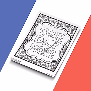 Coloring Broadway - Les Miserables Inspired Coloring Pages (Set of 4) “One Day More” Collection, Broadway Musical Merchandise, Card Stock (8 1/2” x 11”), Ideal Gift for a Broadway Theater Lover