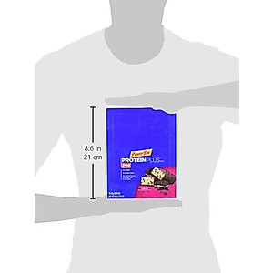 PowerBar Protein Plus Bar, Cookies & Cream, 2.12 Ounce (15 Count)