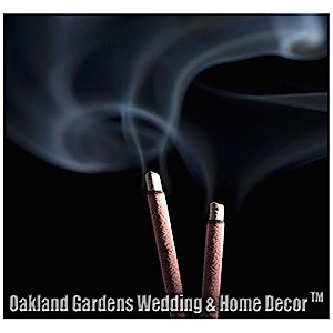 Sandalwood, Frankincense, Egyptian Musk, Mango Butter, Nag Champa, Rain - Premium Choice Natural Incense by Oakland Gardens (All 6 Incense Types + Wooden Boat)