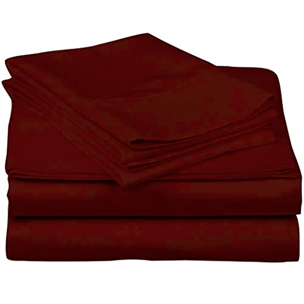 BedFantasy 6 Piece Luxury Bedding Sheet Set Full Size 10 Deep Pocket Bed Sheets 100% Egyptian Cotton, 1000 Thread Count (Burgundy)