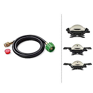 XMREY Compatible with Weber Q-Series and Gas Go-Anywhere Grills, 20lb, 6 - Feet, Hose for Grills