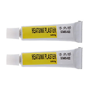 Sara-u 2Pcs Heatsink Plaster Thermal Silicone Adhesive Cooling Paste Strong Adhesive Compound Glue for GPU Chip Radiator Cooling