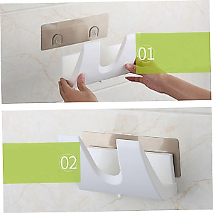 SHOWERORO Cabinet Door Storage Mount Pot Lid Holder Pot Lid Organizer Sucker Lid Rack Pan Cover Rack Drain Storage -mounted White Storage Rack Lid Rack