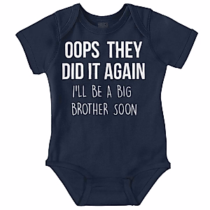 Brisco Brands Funny Big Brother Baby Announcement Baby Bodysuit Jumper Boys