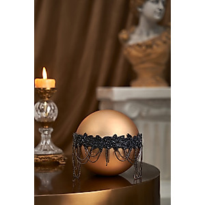 BABEYOND 1920s Flapper Headpiece Roaring 20s Headband Great Gatsby Headband Chain for Women Vintage Hair Accessory (Black)