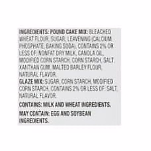 White Lily Vanilla Pound Cake Mix 16.2 OZ Box,Included vanilla glaze mix (PACK OF 3) With Meal Time Prayer Card