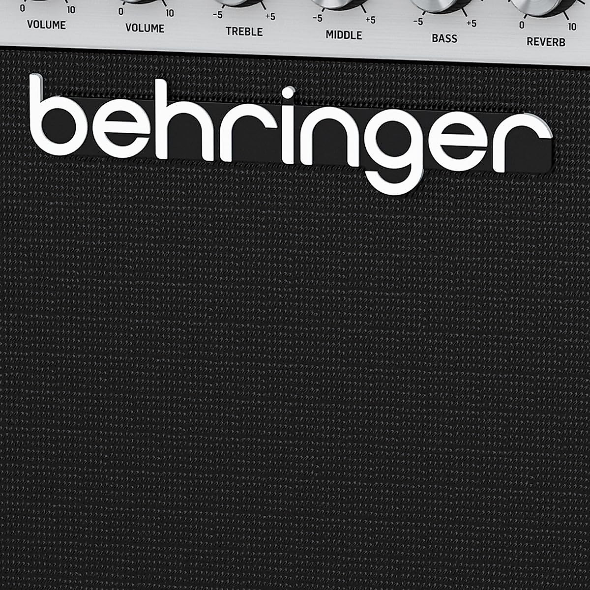 Behringer HA-20R 20 Watt Guitar Amplifier with 2 Independent Channels, VTC Tube Modeling, Reverb and Original Bugera 8" Speaker