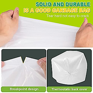 WVLIROD Small Trash Bags 240 Counts 6 Gallon 24 Liters Garbage Bags Wastebasket Bin Liners Plastic Trash Bags for Bathroom Bedroom Office Trash Can