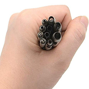 10Pcs Leather Hole Punch Cutter 0.5mm-5mm Leather Working Tools for Leather Watch Bands Belts Canvas Paper Plastics Round Hollow Hole Punch Cutter Tool