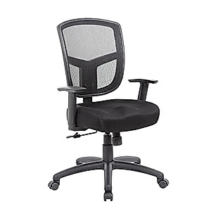 Boss Office Products (BOSXK) Contract Task Chair with Synchro-Tilt Mechanism, Black