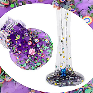 8 Pack Jelly Cubes Slime Kit,Non Sticky,Super Soft Sludge Toy,Birthday Gifts for Kids,DIY Premade Crystal Glue Boba Slimes Party Favor for Girls & Boys.