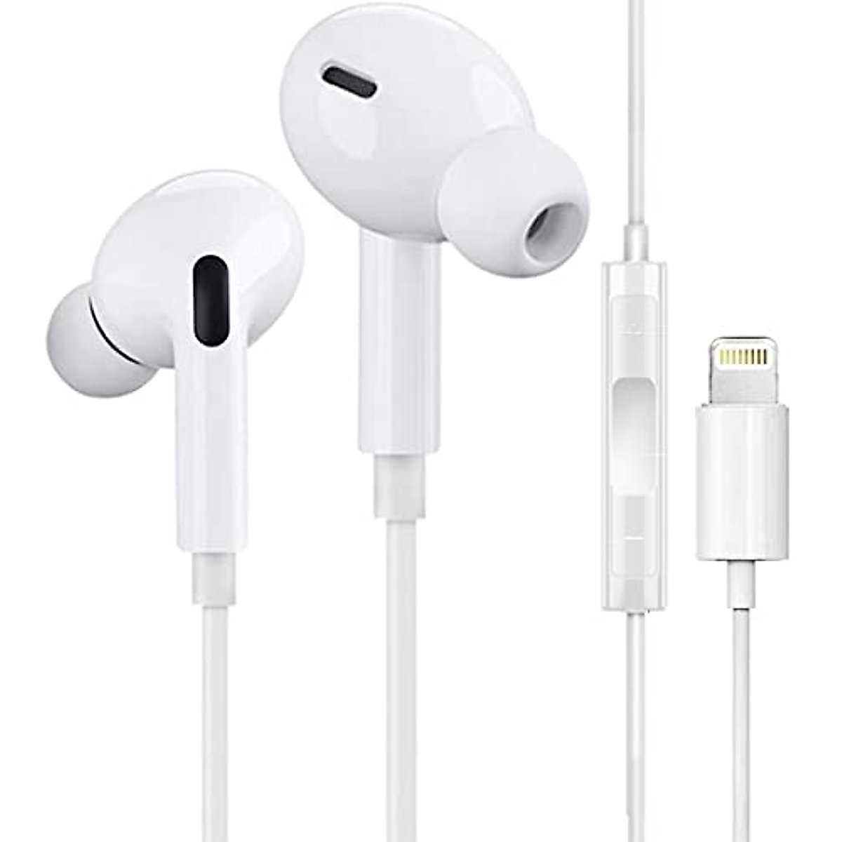Lightning Headphone iPhone Headphone Earbuds with Lightning Connector(Built-in Microphone & Volume Control)[Apple MFi Certified] in-Ear StereoCompatible with iPhone 13 Pro Max/12/11/X/SE/8 7 - All iOS