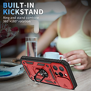 pompvla for Samsung Galaxy S22Ultra Case Magnetic Compatible with MagSafe Galaxy S22Ultra Case with Glass Screen Protector,with Kickstand Military Grade Drop Protection Shockproof S24Ultra Case Purple