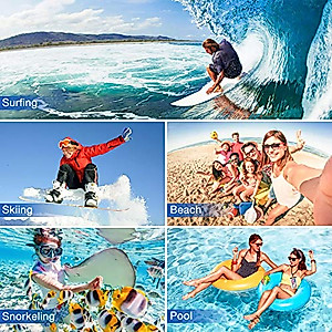 JOTO Waterproof Phone Case Holder Pouch, Underwater Transparent Cellphone Dry Bag for iPhone 14 13 12 11 Pro Max XS XR X 8 7 6S, Galaxy S21 S20 S10 Note10, Pixel Up to 7.0"-2 Pack,Black