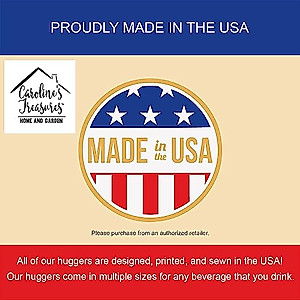 Caroline's Treasures SS4955MUK Springer Spaniel with English Union Jack British Flag Ultra Hugger for slim cans Can Cooler Sleeve Hugger Machine Washable Drink Sleeve Hugger Collapsible Insulator Beve