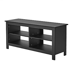 Panana TV Stand, Moden 4 Cubby TV Stand for 60 inch TV, Farmhouse Television Stands Entertainment Center Media Stand with Storage TV Table Stand for Living Room