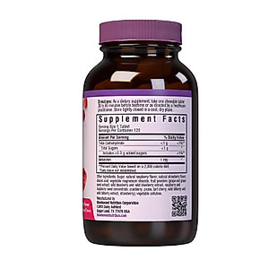 Bluebonnet Nutrition EarthSweet Melatonin 1 mg Fast-Acting Quick Dissolve Nighttime Relaxation & Restful Sleep Support - Sleep Aid - Gluten-Free, Vegan - Raspberry Flavor - 120 Chewable Tablets