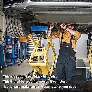 Gtouse 4Pcs Thick Rubber Lifting Tire Pucks,Heavy Duty Auto Lift Pads,Rubber Car Lift Pads,Rubber Arm Pads Car Lift,Jack Rubber Pad for Car Lift Frame Rail Protection Accessories