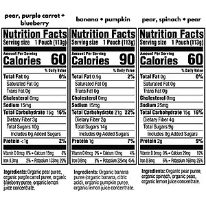 Plum Organics | Stage 2 | Organic Baby Food Meals [6+ Months] | Fruit & Veggie Variety Pack | 3.5 Ounce Pouch (Pack Of 18)