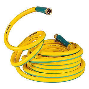 SuperHandy Garden Water Hose 5/8" Inch x 50' Foot Heavy Duty Premium Commercial Ultra Flex Hybrid Polymer Max Pressure 150 PSI/10 BAR with 3/4" GHT Fittings