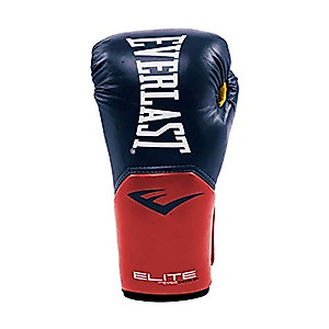 Everlast Elite Pro Style Training Gloves, Blue/Red, 16 oz