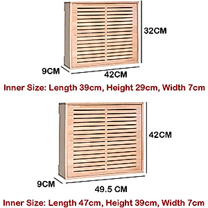 VAYONAA Router Storage Box Wooden Wall-Mounted Modem Hidden Box Finishing Rack hub Multimedia Information weak Current Box Shielding Box Decorative Cover Wall Shelf (Size : Diameter 49.5cm)