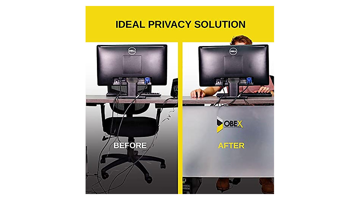 Obex Acrylic Desk Privacy Panel - Enhance Productivity