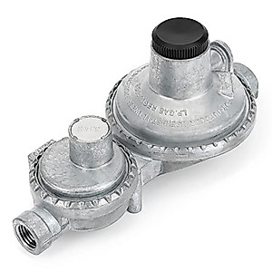 Stanbroil Vertical Two Stage Propane Regulator with 3/8" Female NPT Outlet and 1/4" Female NPT Inlet for Propane Tank