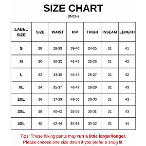 NATUVENIX Hiking Pants for Men, Lightweight Mens Travel Pants Quick Dry Fishing Pants Men Water Resistant Outdoor Pants Work