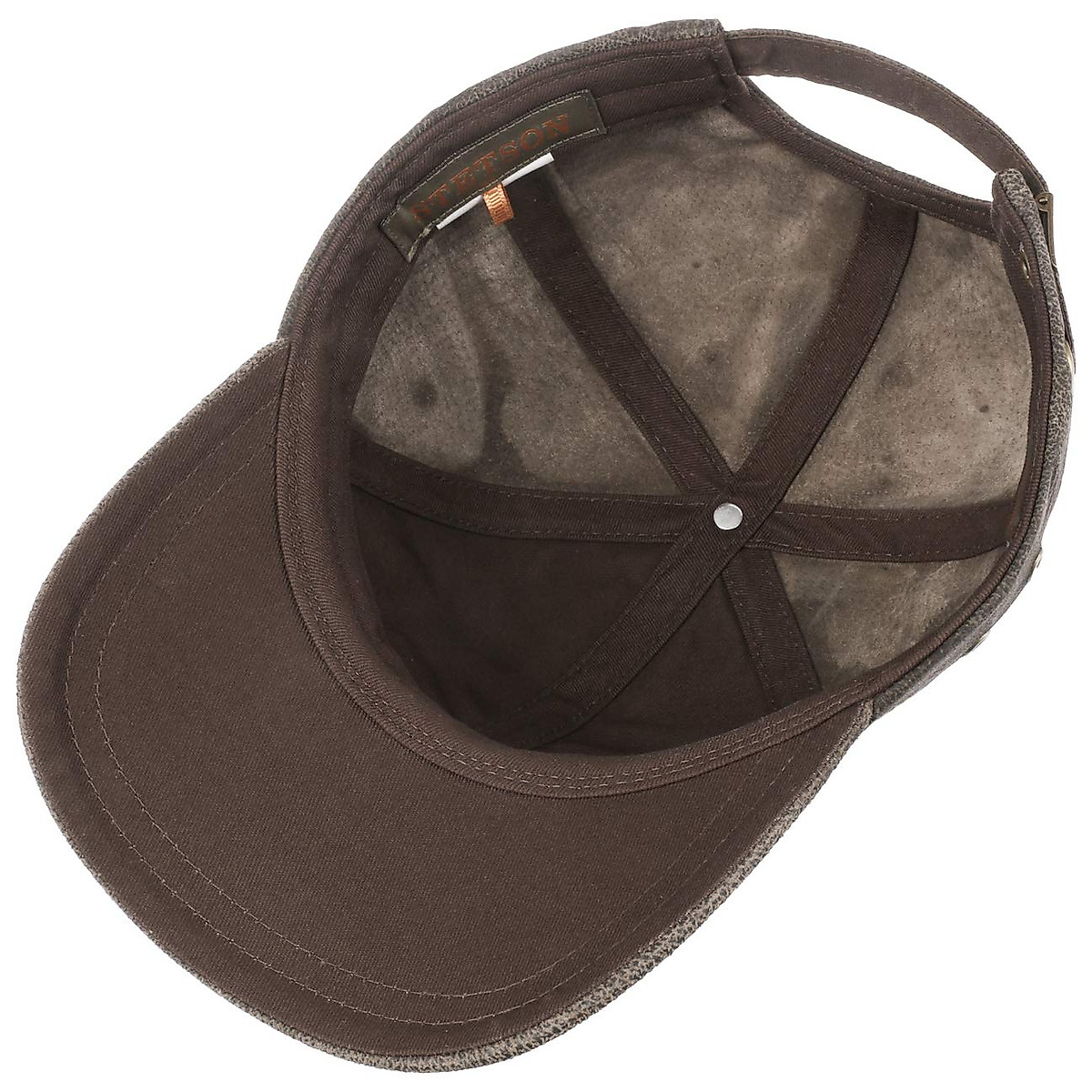 Stetson Liberty Leather Cap Men brown One Size