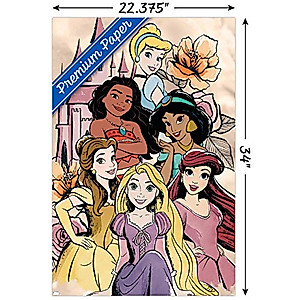 Trends International Disney Ultimate Princess Celebration-Castle Group Wall Poster, 22.375" x 34", Premium Unframed Version